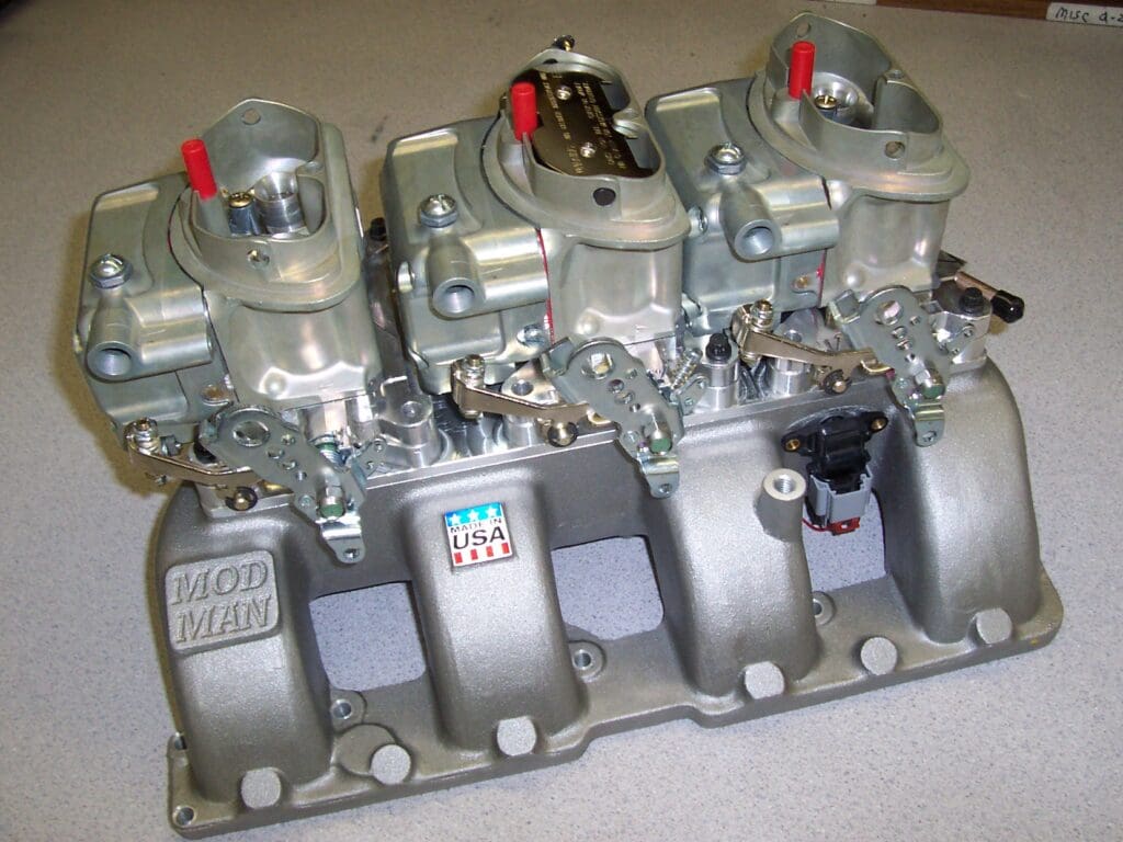 6.1 Hemi 3x2 Mod Man Complete Kit (Holley) - Indy Cylinder Head