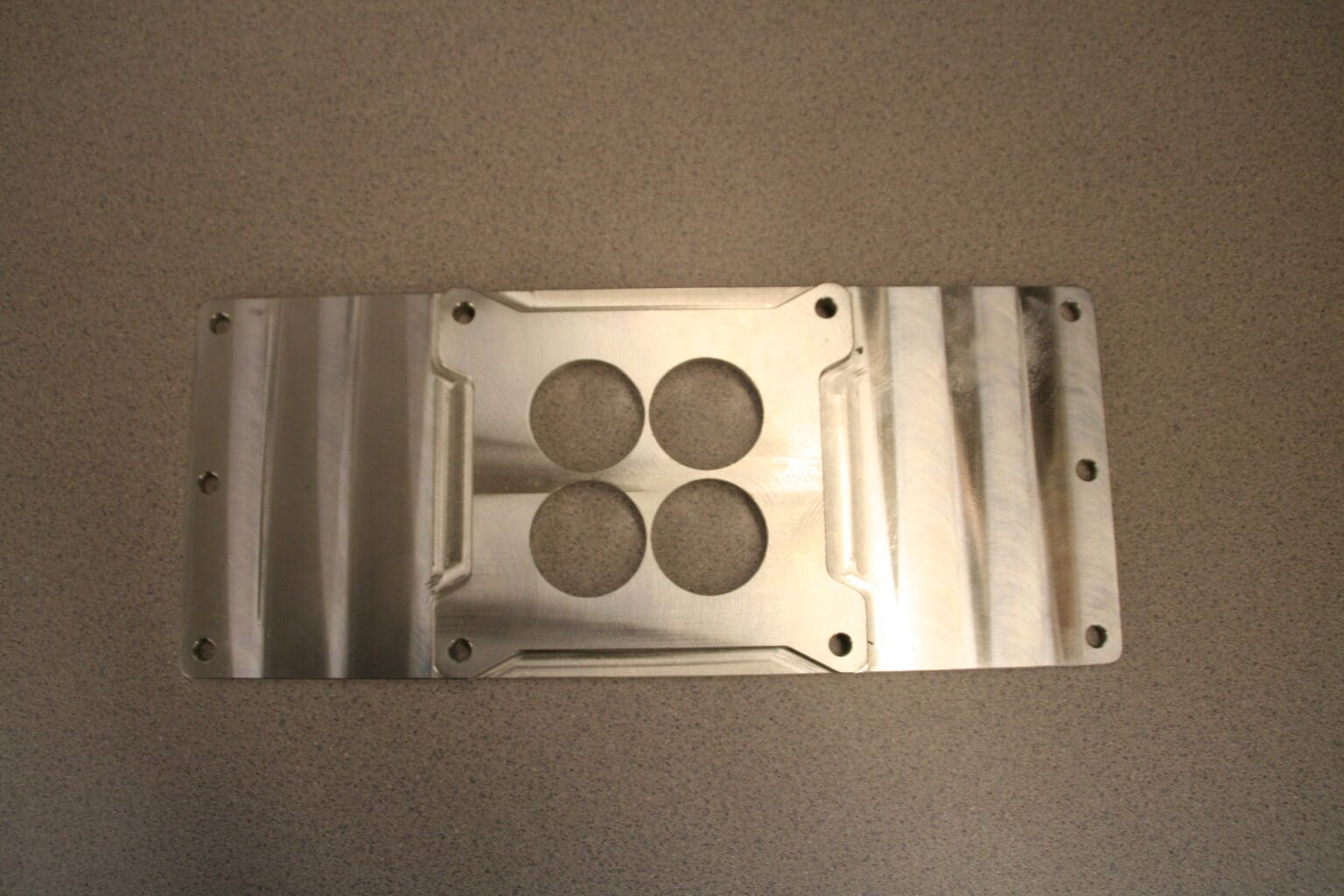 Single Four 4150 Mod Man Top Plate - Indy Cylinder Head